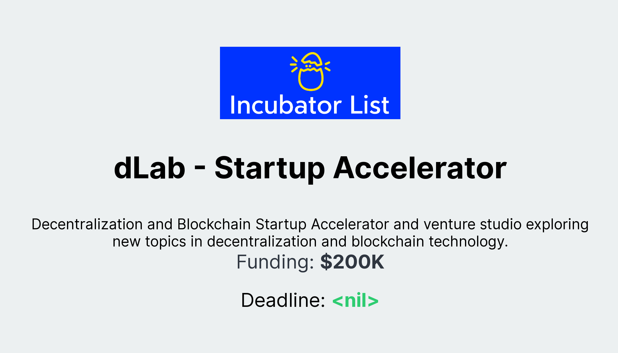 DLab Startup Accelerator Key Information dlab-startup-accelerator-key-information